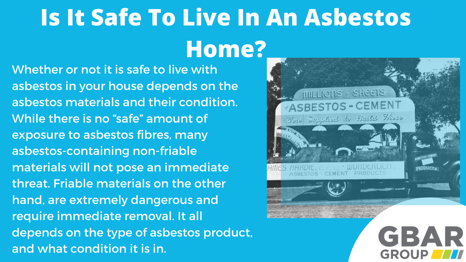 Is It Safe to Live in an Asbestos House? - GBAR Group